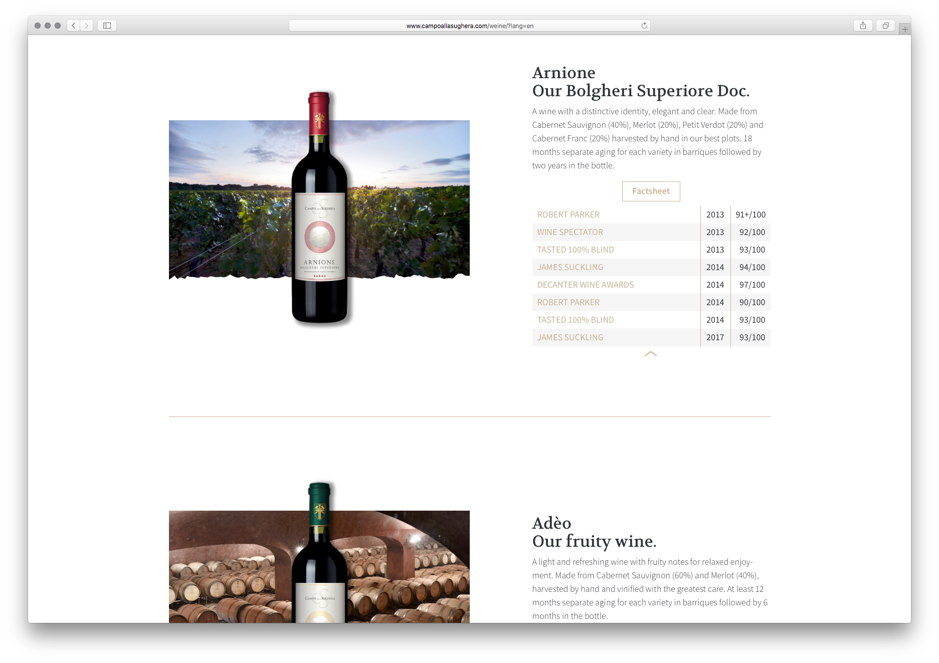 Campo alla Sughera Packaging und Etikettendesign - Shuttle Design Studio